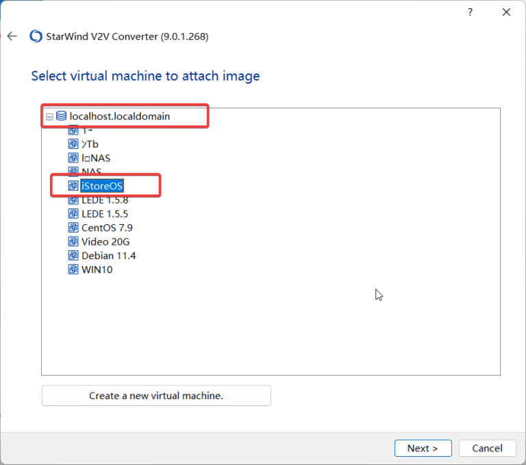 iStoreOS openwrt路由系统安装 iStoreOS备份还原 StarWind V2V Converter转换工具